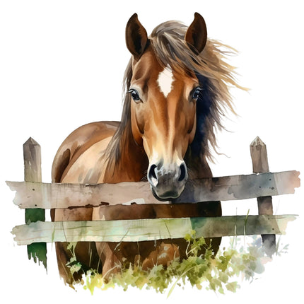 Horse 100% Cotton Fabric Panel Block AA1713 – Saphie's Fabrics