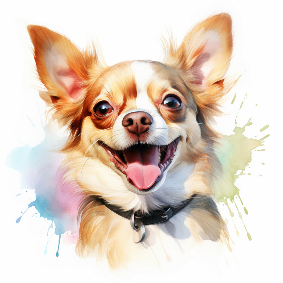 Chihuahua Dog 100% Cotton Fabric Panel Block AE1054 – Saphie's Fabrics