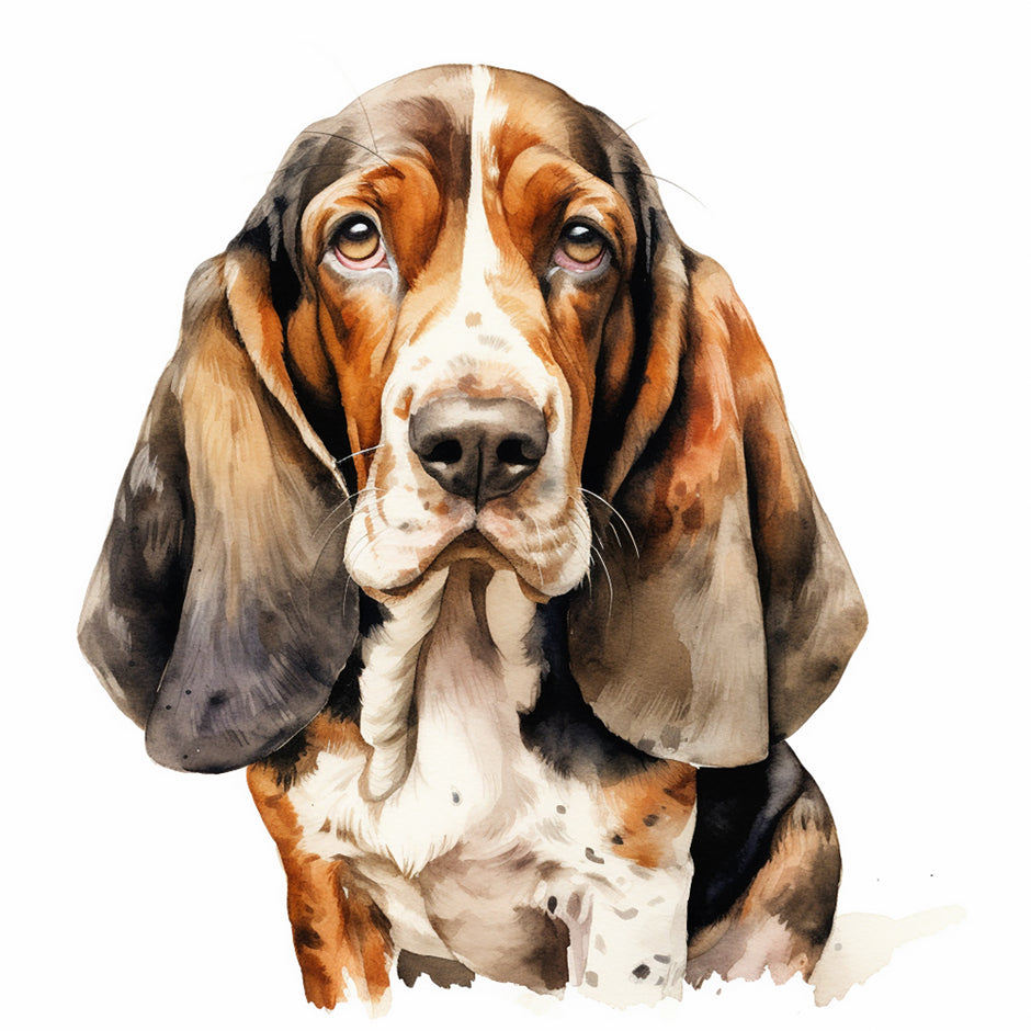 Basset Hound Dog 100% Cotton Fabric Panel Block AE1110 – Saphie's Fabrics