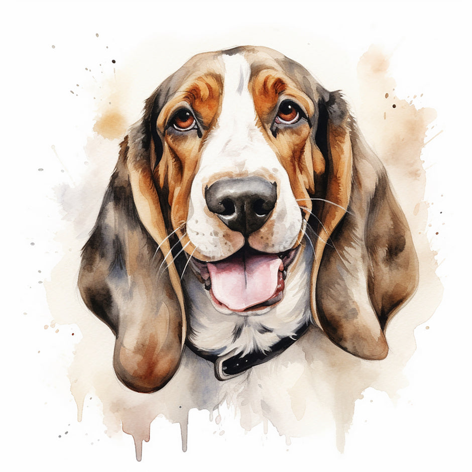 Basset Hound Dog 100% Cotton Fabric Panel Block AE1119 – Saphie's Fabrics