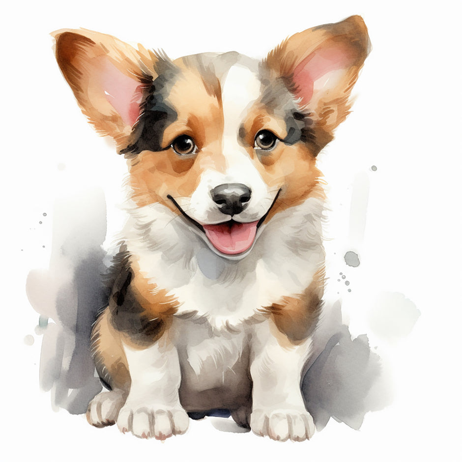 Corgi Dog 100% Cotton Fabric Panel Block AE1140 – Saphie's Fabrics