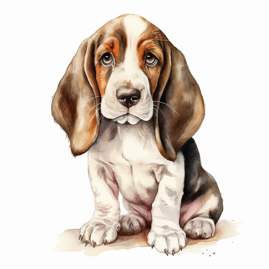 Basset Hound Dog 100% Cotton Fabric Panel Block AE1145 – Saphie's Fabrics