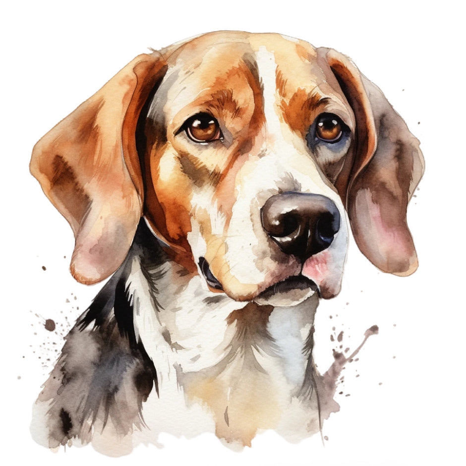 Beagle Dog 100% Cotton Fabric Panel Block AE217 – Saphie's Fabrics