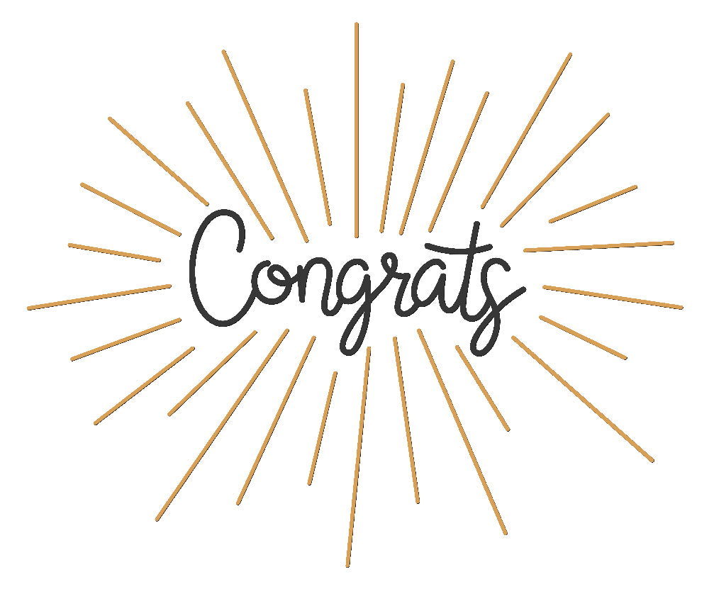 Congrats 100% Cotton Fabric Panel Block AE404 – Saphie's Fabrics