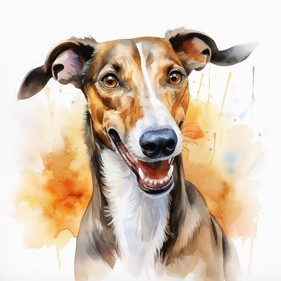 Greyhound Dog 100% Cotton Fabric Panel Block AE487 – Saphie's Fabrics