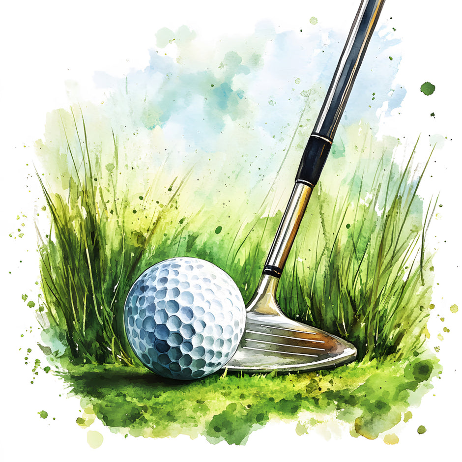 Golf 100% Cotton Fabric Panel Block AJ139 – Saphie's Fabrics