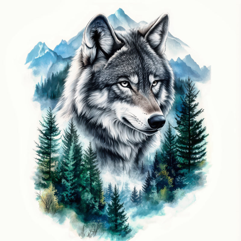 Wolf 100% Cotton Fabric Panel Block FLIP-CC105 – Saphie's Fabrics