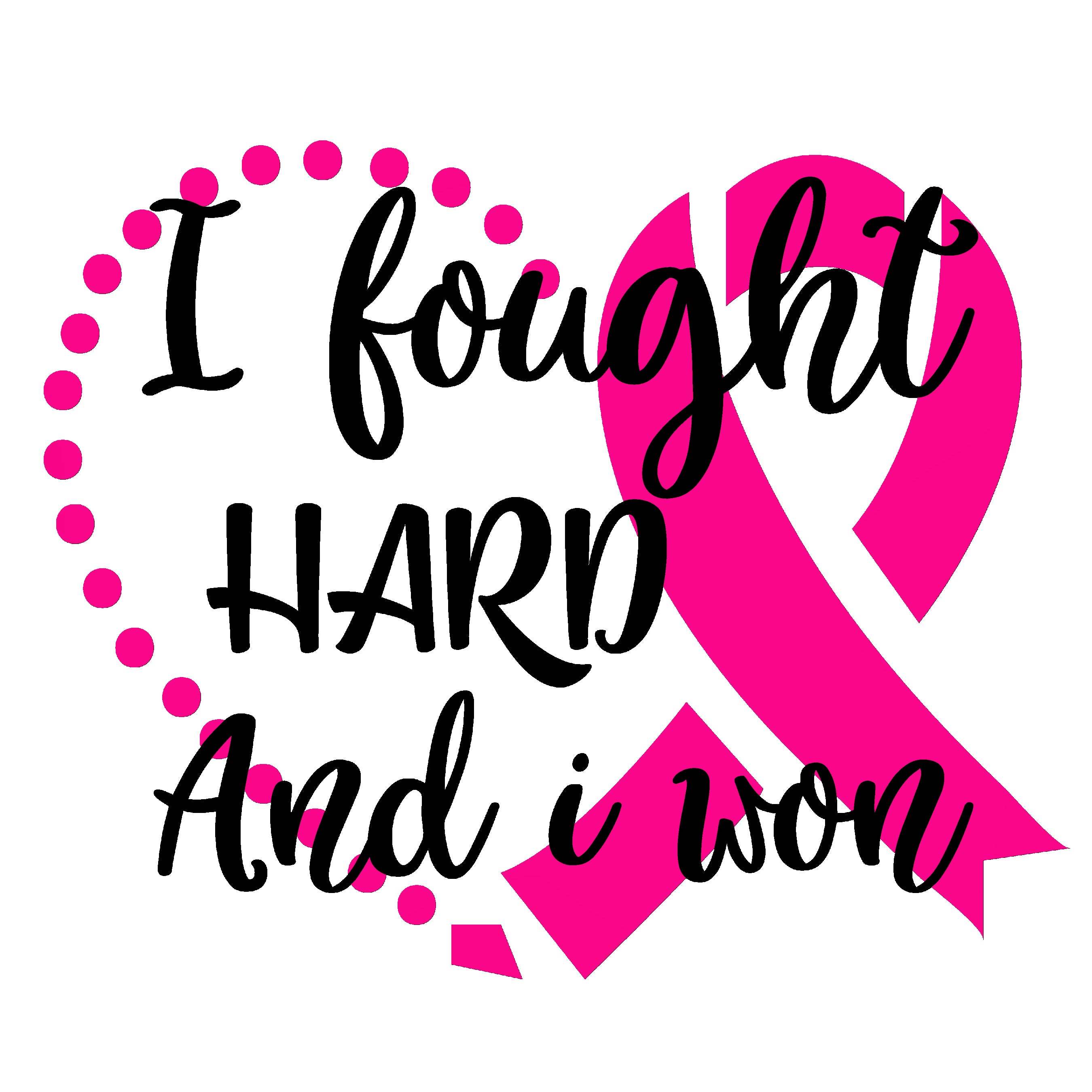 Cancer Awareness Pink Ribbon 100% Cotton Fabric Panel Block | Quilting ...