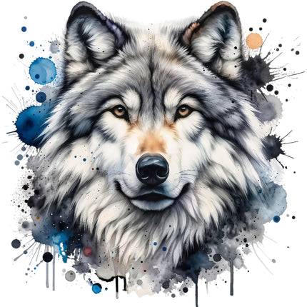 Wolf 100% Cotton Fabric Panel Block | Quilting Sewing Square M3900 ...